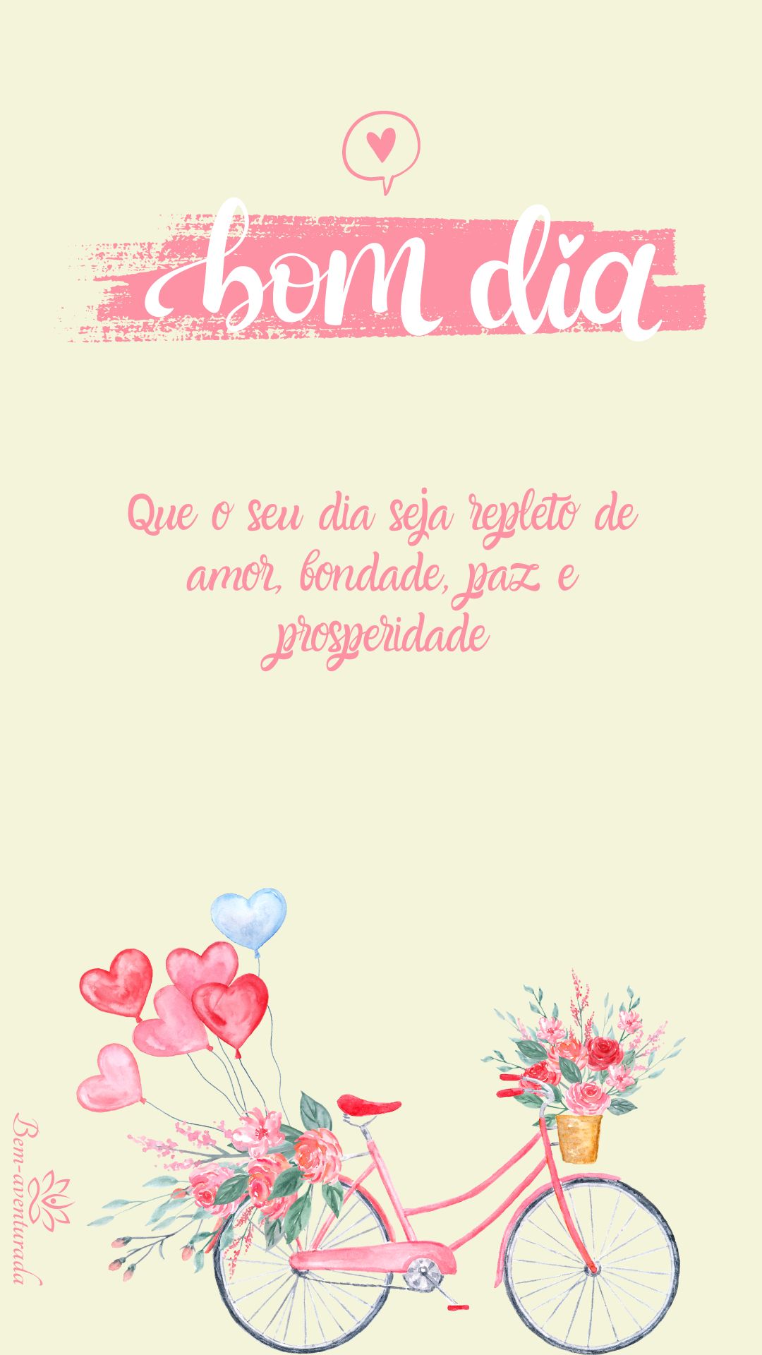 Mensagens de Bom dia - Bem aventurada